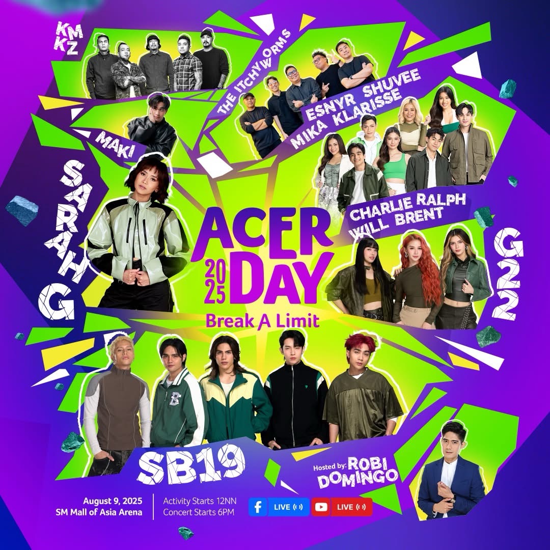 SB19, Sarah Geronimo, Maki, PBB Collab Big4 & More to Light Up Acer Day ...