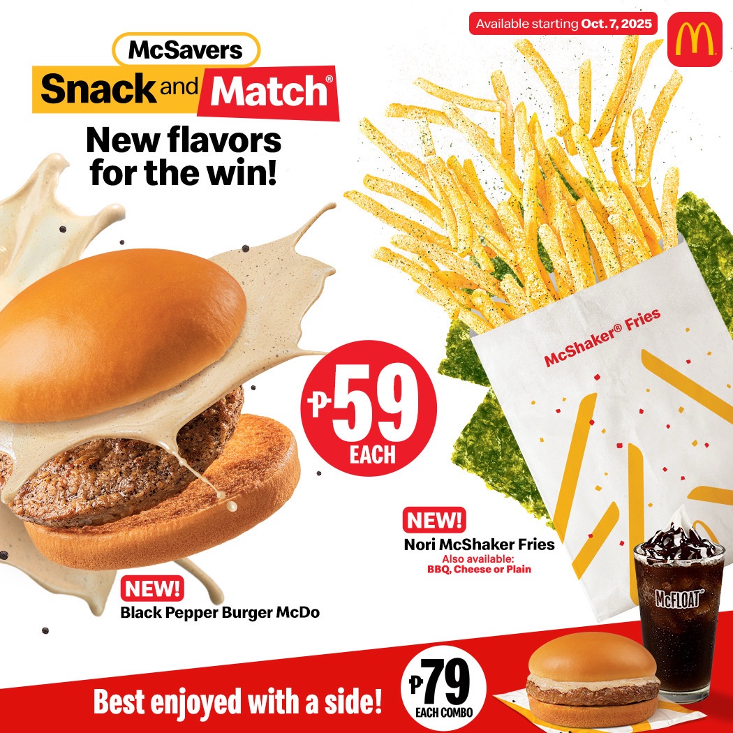 Win the Day with McDonald’s Black Pepper Burger McDo and Nori Fries ...